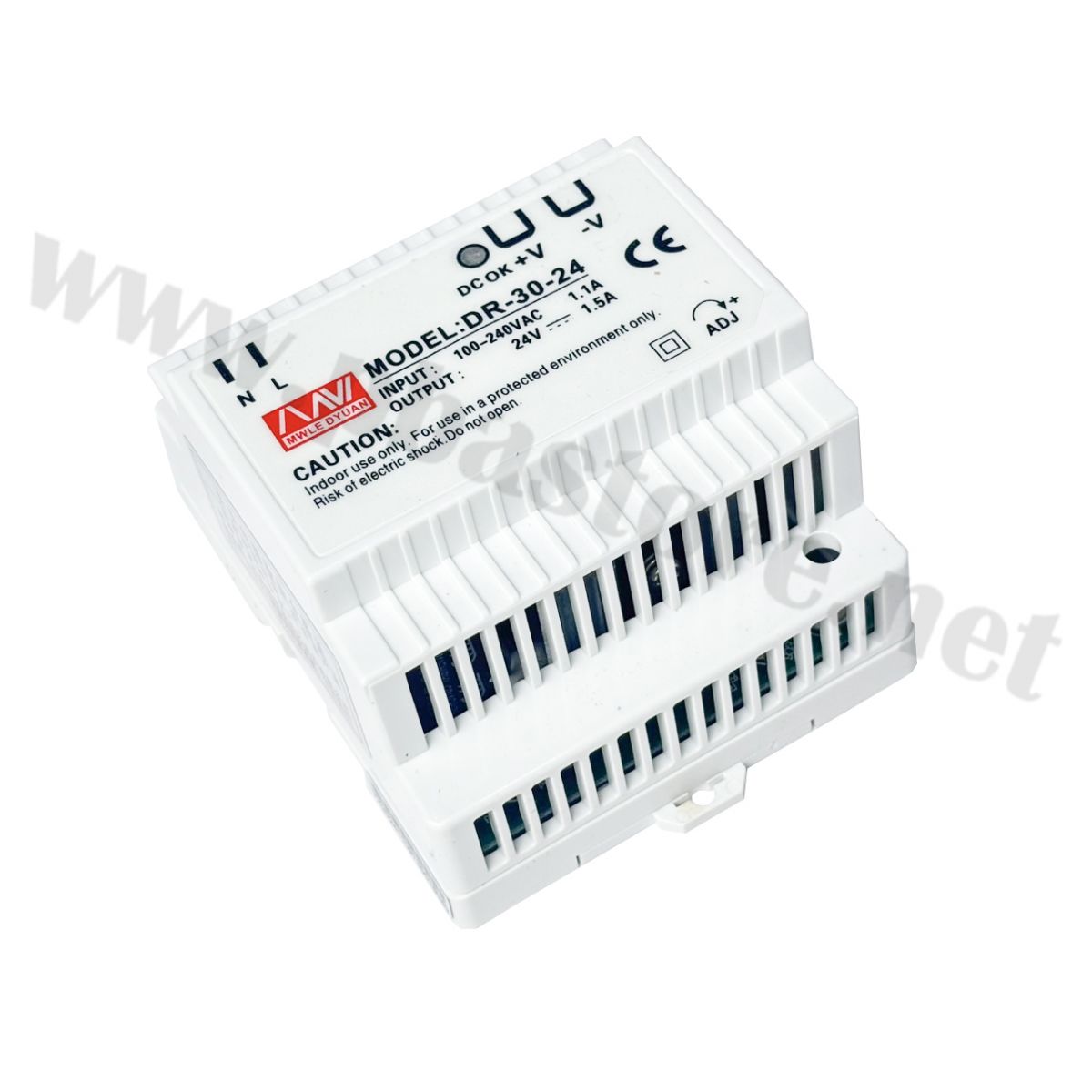 Industrial Power Supply M_DR-30-24 24V 30W 1.5A (Rail Type) Power Supply รุ่น M_DR-30-24 เป็น ...